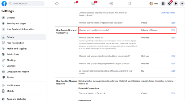 Stop Getting Friend Requests on Facebook - iWriting Solutions